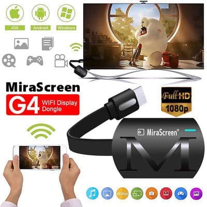 Jual MiraScreen G4 Wireless WiFi Display TV Stick Dongle Receiver ...