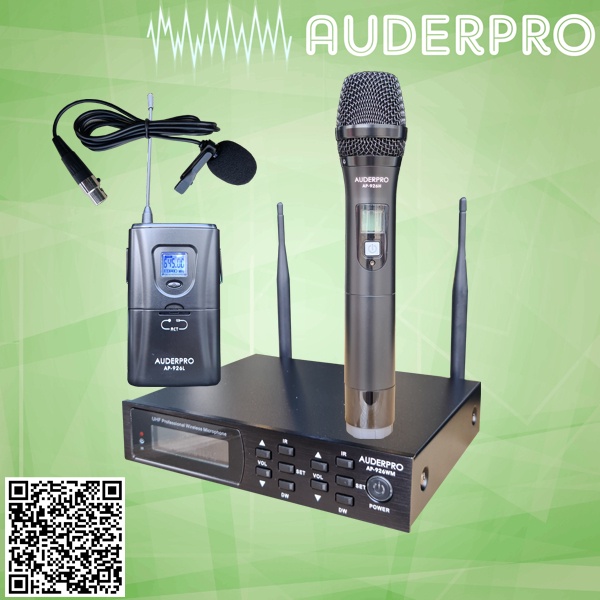 Jual MIC WIRELESS AUDERPRO AP-926WM-HL (MIKROFON PENGERAS SUARA TANPA ...