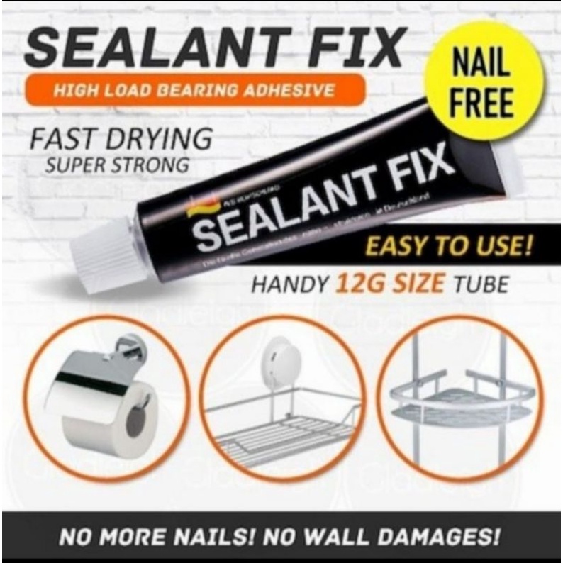 Jual Sealant Fix Glue Lem Kaca Logam Aluminium Besi Perekat Tahan Air Serbaguna 40 gram | Shopee ...