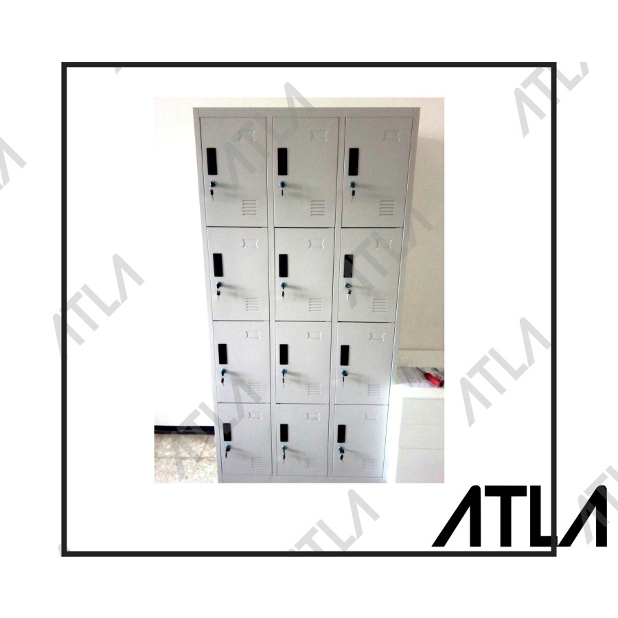 Jual Lemari Besi Locker 12 Filing Cabinet Pintu Loker Rak Serbaguna ...