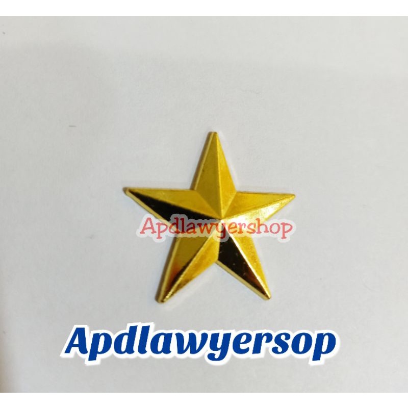 Jual pin bintang pin bintang 2,5cm polos bahan full kuningan | Shopee ...