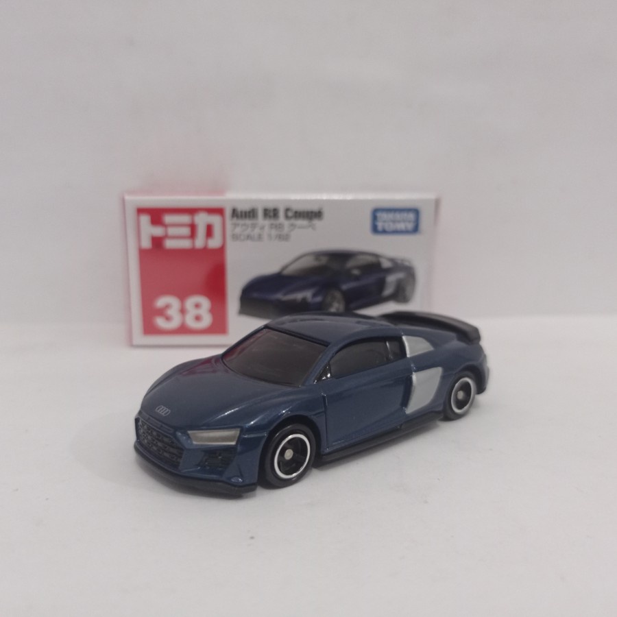 Jual Tomica No 38 Audi R8 Coupe blue diecast mobil mainan takara tomy reguler harga murah ...