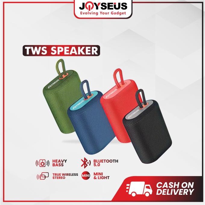 Jual Speaker Bluetooth Joyseus JS05 TWS Wireless Super Bass Mini Stereo ...