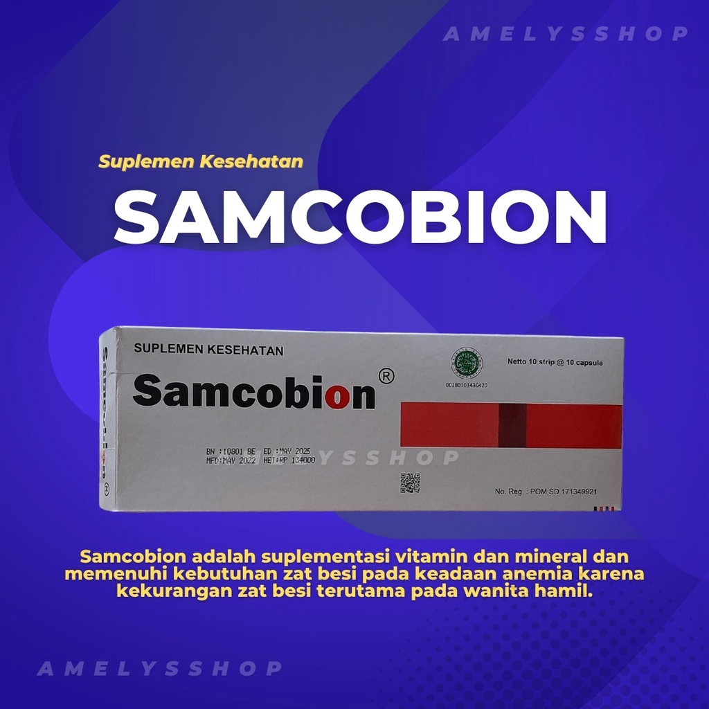 Jual SAMCOBION Suplementasi vitamin dan mineral dan memenuhi kebutuhan ...