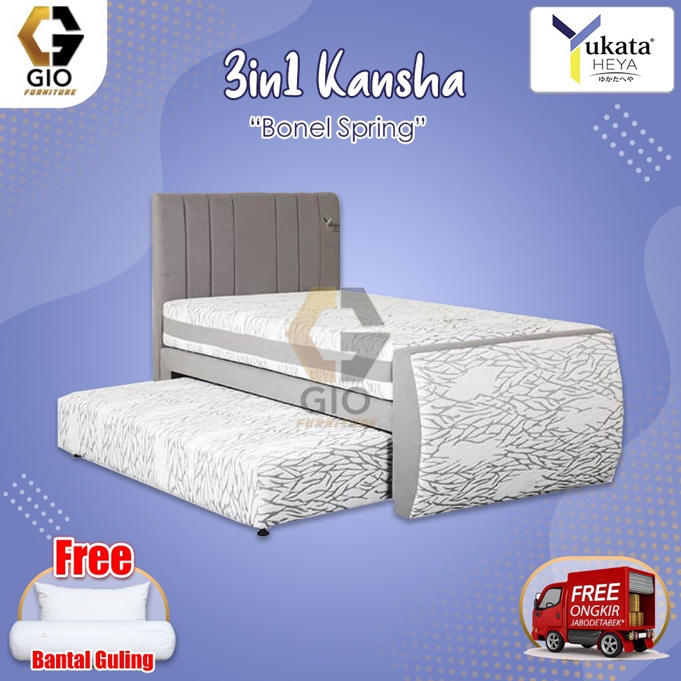 Jual Kasur Yukata Heya Springbed 3in1 Kansha ( Full Set ) | Shopee ...