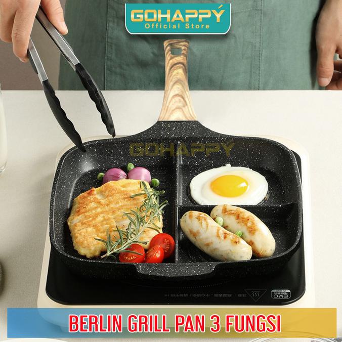 Jual Panci 3 Sekat Berlin Brunch Grill Fry Pan Multipan Devided ...