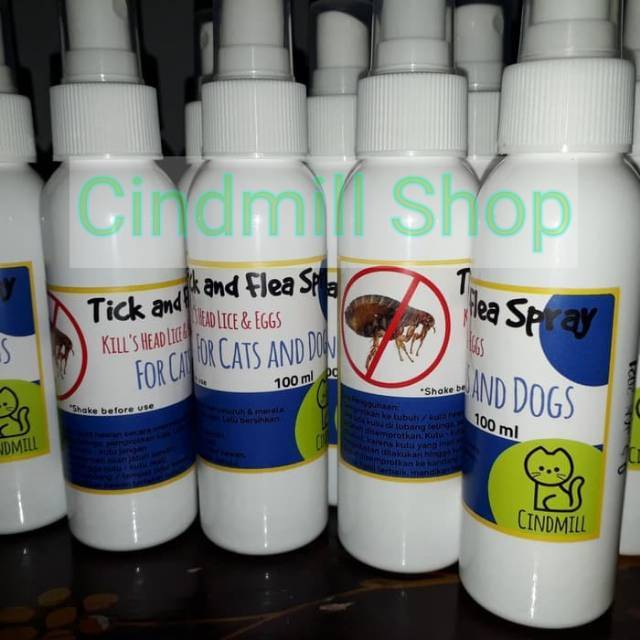 Jual Obat kutu spray 100ml efektif basmi kutu hewan kucing anjing ...