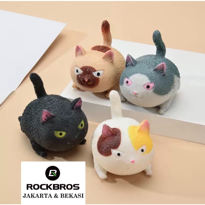 Jual Squishy Cat Angry Kucing Burry New Animal Squeeze Binatang Viral ...