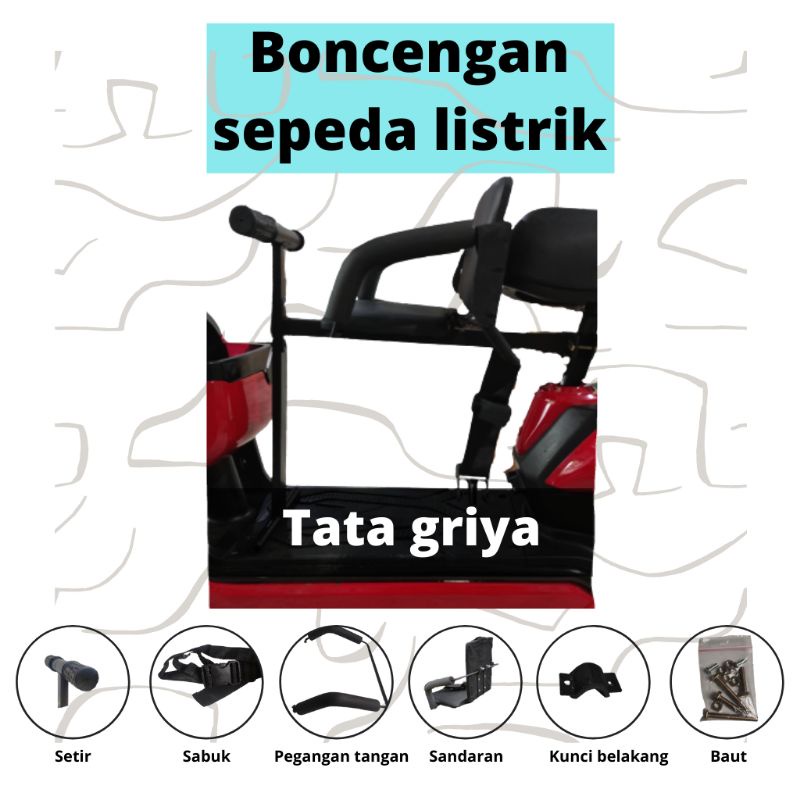 Jual Boncengan anak sepeda listrik kursi anak sepeda listrik depan ...