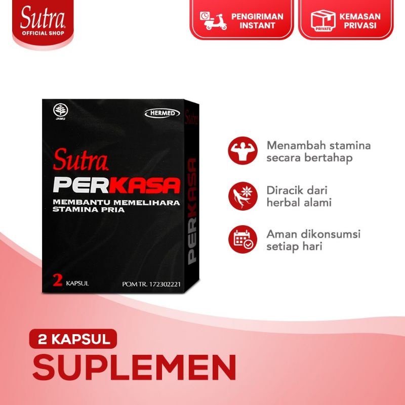 Jual Obat Penambah Stamina Pria Sutra Perkasa Isi 2 Kapsul | Shopee ...
