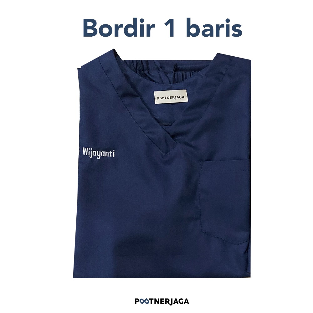 Jual BORDIR NAMA SCRUB / HEADCAP / KANTONG TEMPEL | Shopee Indonesia