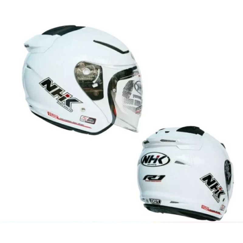Jual HELM NHK R1 ORIGINAL PUTIH DABEL VISOF | Shopee Indonesia