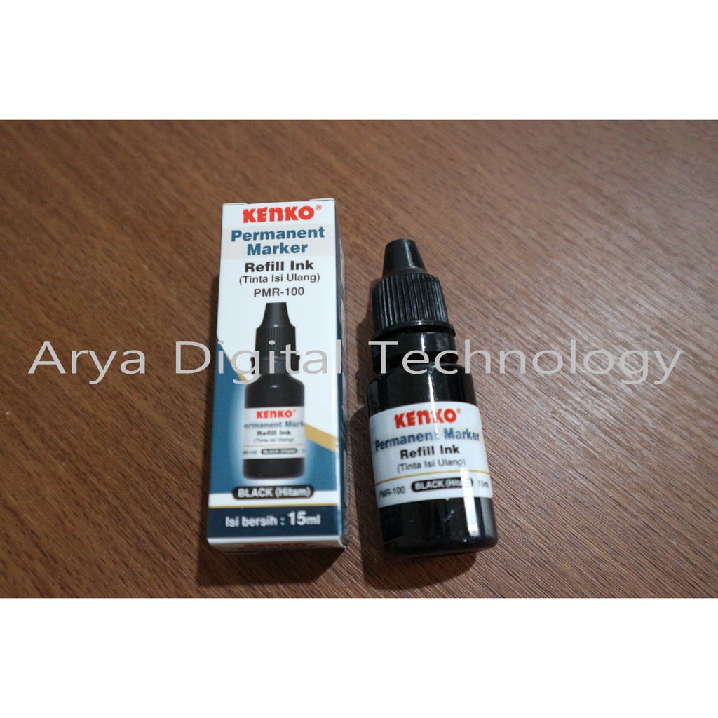 Jual Tinta Isi Ulang Spidol Refill Ink Permanent Kenko Hitam | Shopee ...
