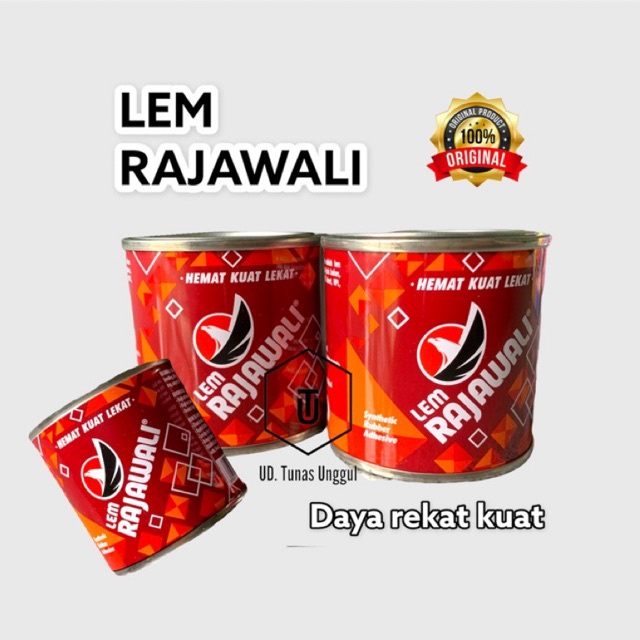 Jual Lem Rajawali kuning kaleng 70gr / Lem serbaguna / Lem Kayu / Lem ...