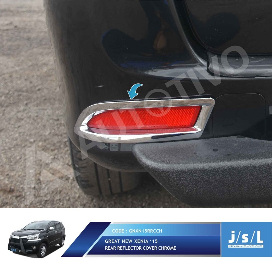 Jual Lis Reflector Grand All New Avanza Rear Bumper Cover Chrome ...