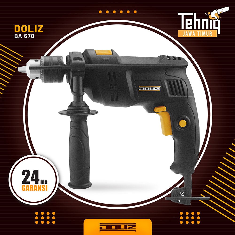 Jual Mesin Bor Listrik Tembok Dinding Beton DOLIZ BA670 Impact Drill ...