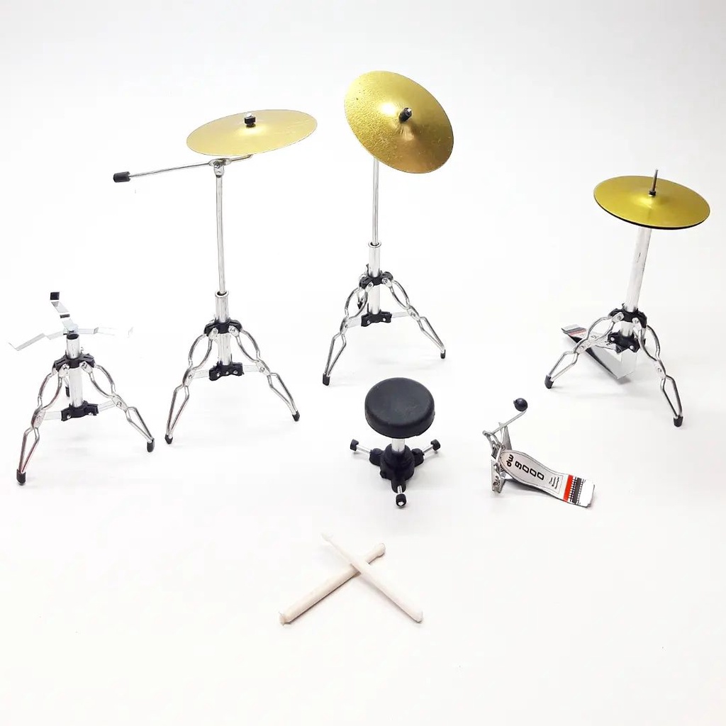 Jual Miniatur Cymbal, Hi-hat, Cymbal,Stik drum,kursi,pedal bass dan ...