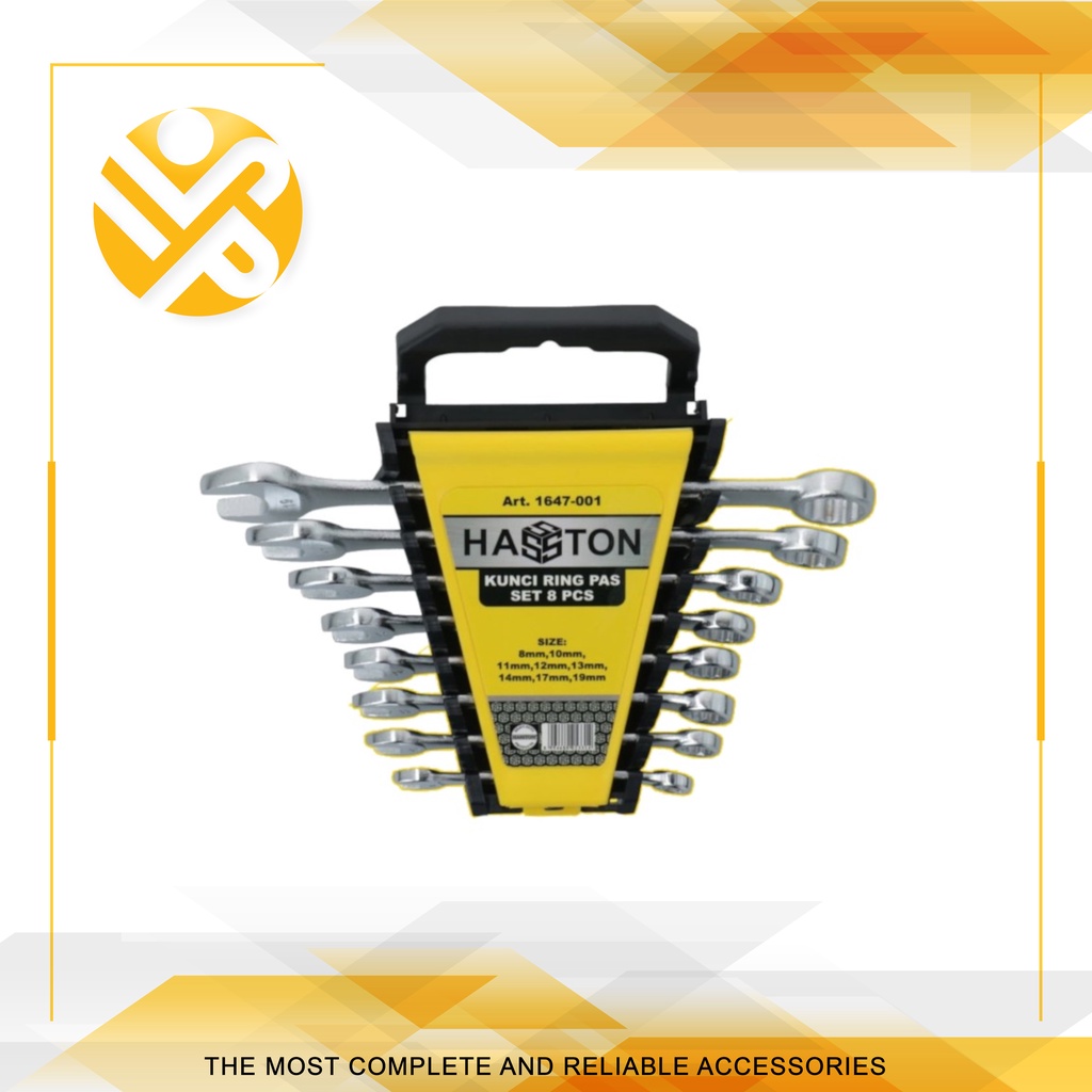 Jual HASSTON PROHEX Kunci Ring Pass Set 8pcs 8-19TL (1647-001) | Shopee ...