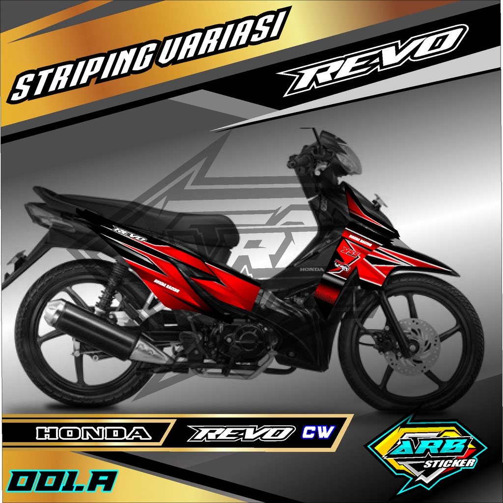 Jual Sticker Striping Honda Revo Cw 001-Stiker Variasi List Motor ...