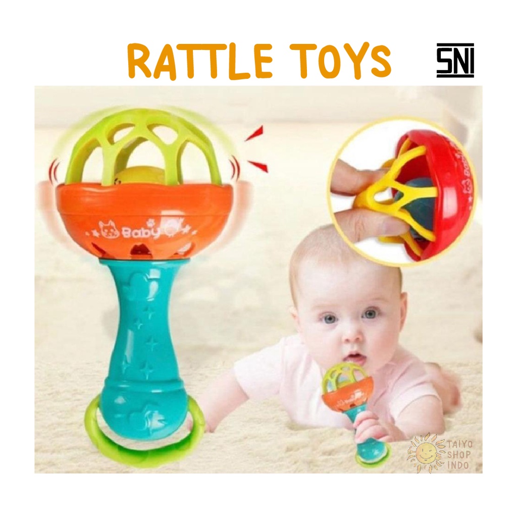 Jual TAIYO Bayi Baby Rattle Toys Stick Krincingan Kerincingan Gigitan ...