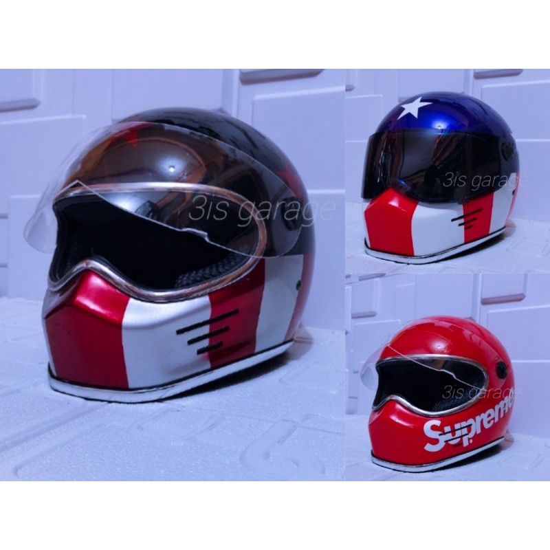 Jual HELM CUSTOM CLASSIC SIMPSON BANDIT RETRO KLASIK VINTAGE FULL FACE ...
