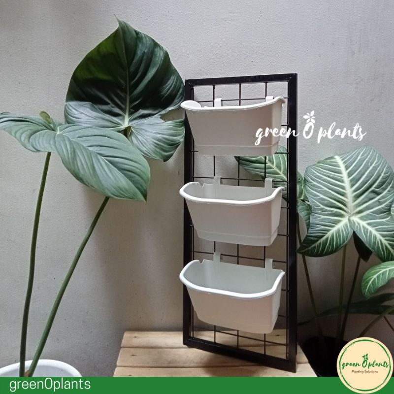 Jual Pot Tanaman Kait Gantung Vertikal Vertical Garden TIP M Putih ...