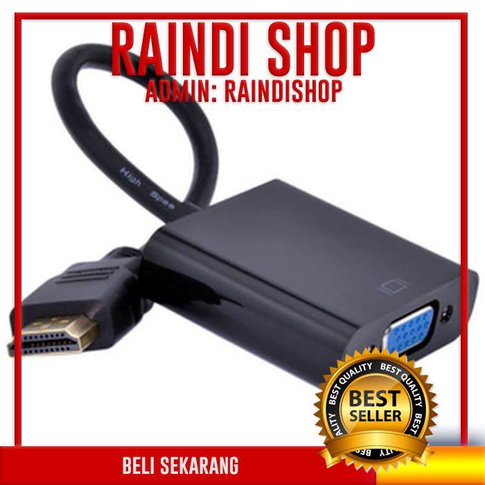 Jual KABEL & KONEKTOR KABEL HDMI BEST KE VGA FEMALE TO LCD TV PROYEKTOR ...