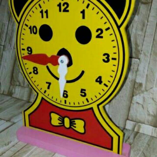 Jual Mainan Edukasi Kayu Alat Permainan Edukatif Jam Duduk/ Peraga Jam ...