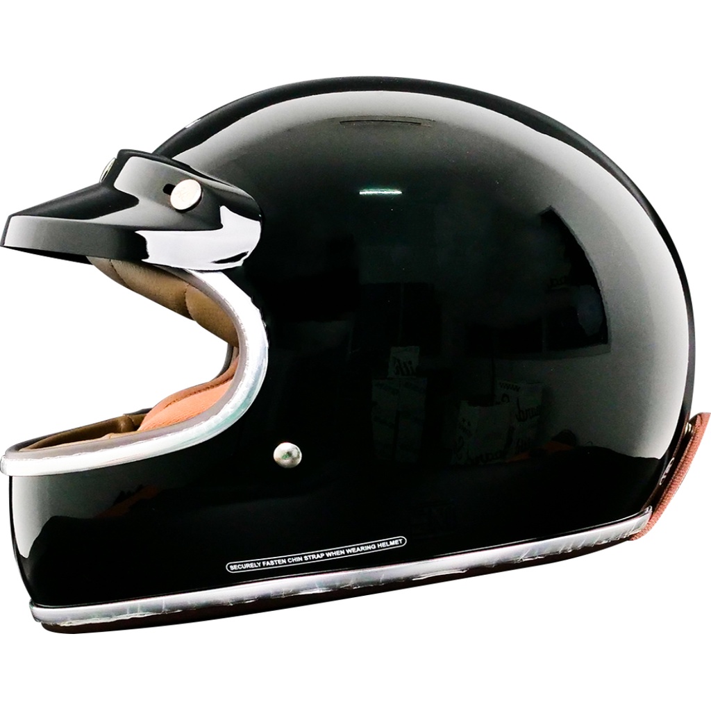 Jual Howard Smith Racer Retro Helm Full Face - Deep Black | Shopee ...