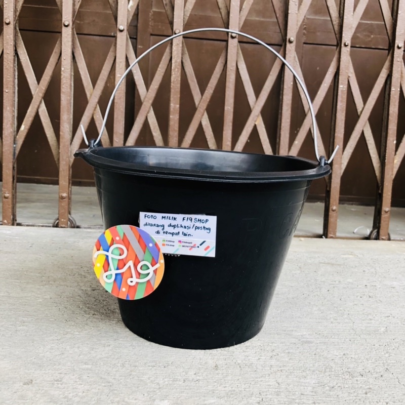 Jual Ember/ Timba cor plastik hitam 14 Liter | Shopee Indonesia