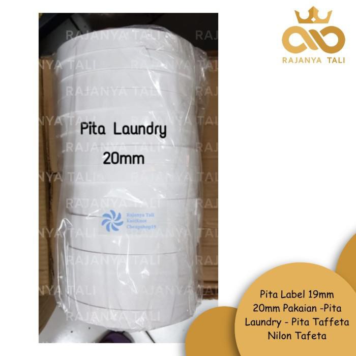 Jual Kertas / Pita Label 19Mm 20Mm Pakaian -Pita Laundry - Pita Taffeta ...