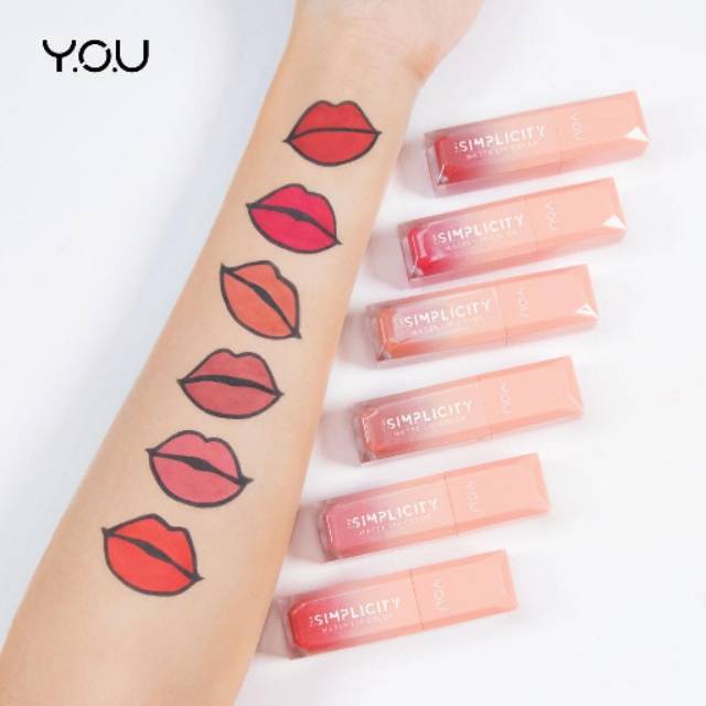 Jual Y.O.U The simplicity Matte lip color | Shopee Indonesia