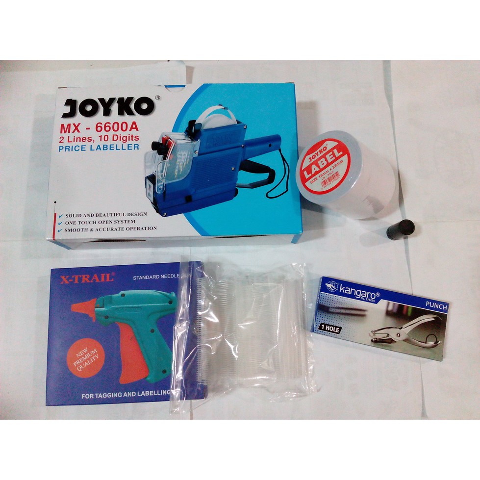 Jual Paket 3 alat: Price labeller 2 baris HURUF ANGKA + Tag Gun ...