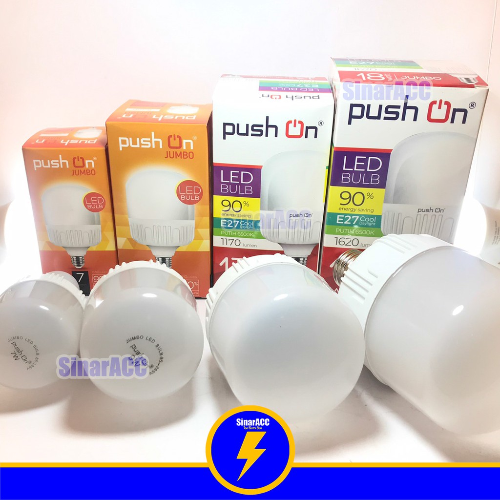 Jual Lampu Led jumbo push on 7 watt led capsul | Shopee Indonesia