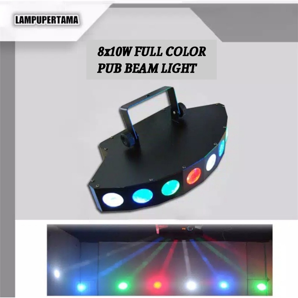 Jual LAMPU LED BEAM LIGHT SEKTOR FAN 8 x 10W | Shopee Indonesia