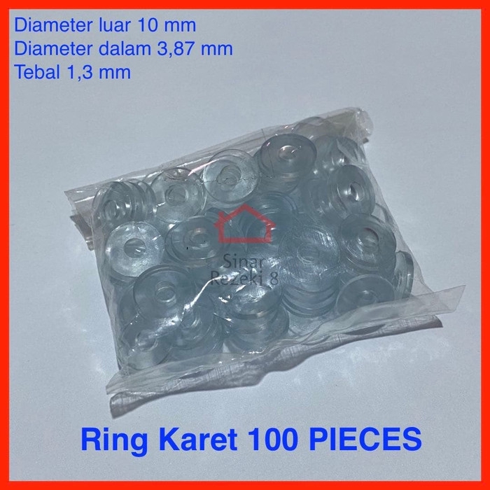 Jual Ring Karet Kaca isi 100 pieces / Ring Pen Iklan Handle Tarikan ...