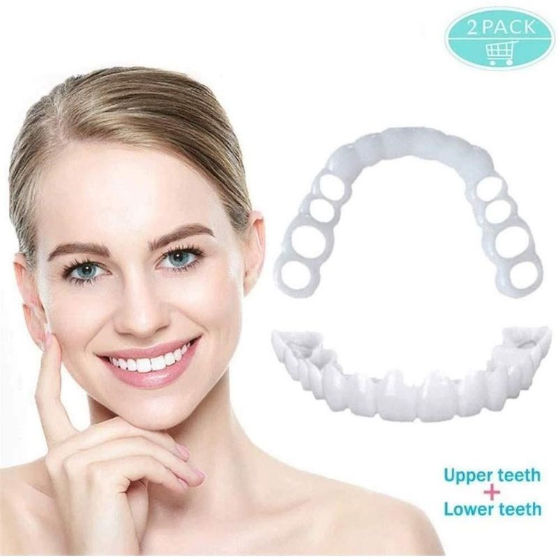 Jual Silikon Veneer Gigi Palsu Siap Pakai Atas Dan Bawah | Shopee Indonesia