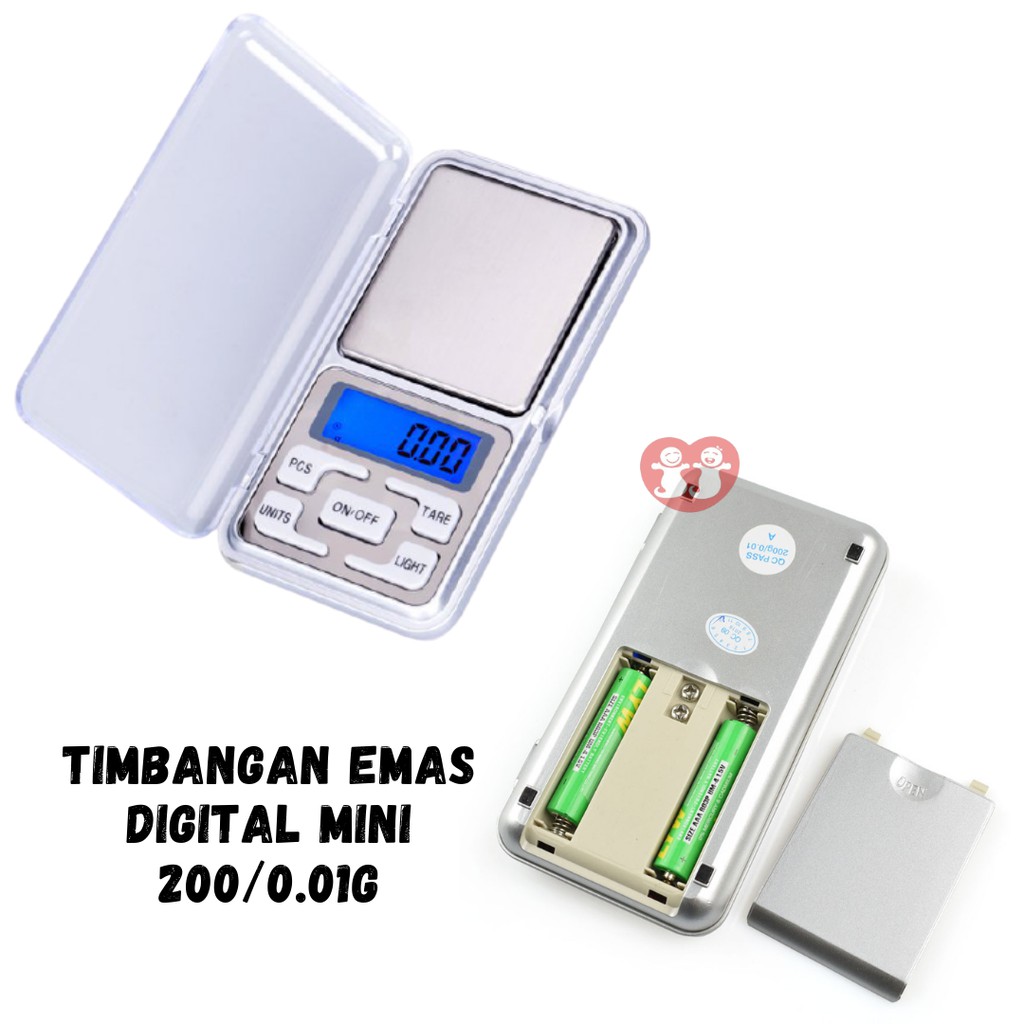 Jual Timbangan Emas Digital Mini 200g 0.01g | Shopee Indonesia