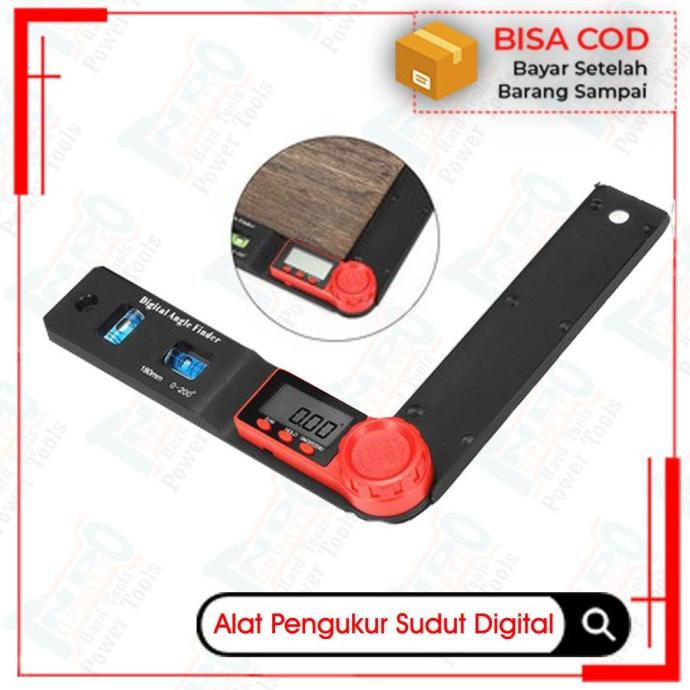 Jual Pengukur Siku 2 In 1 Derajat Sudut Digital Penggaris Waterpass | Shopee Indonesia