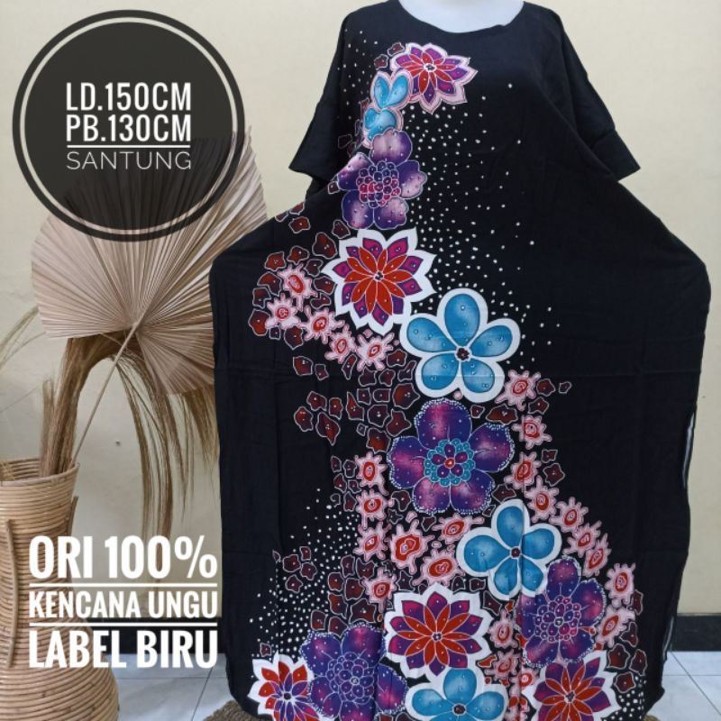 Jual daster jumbo KENCANA UNGU ORIGINAL label biru realpict kain adem ...