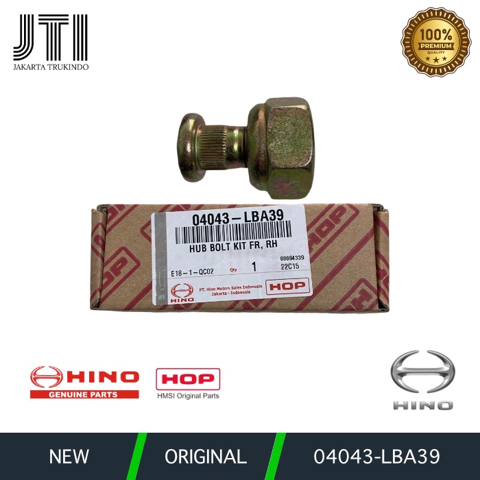 Jual FR WHEEL HUB BOLT BAUT RODA DEPAN KANAN HINO DUTRO 130 HD 04043 ...