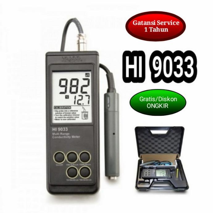 Jual Hanna Instruments Hi-9033 Handheld Multi-Range Conductivity Meter ...