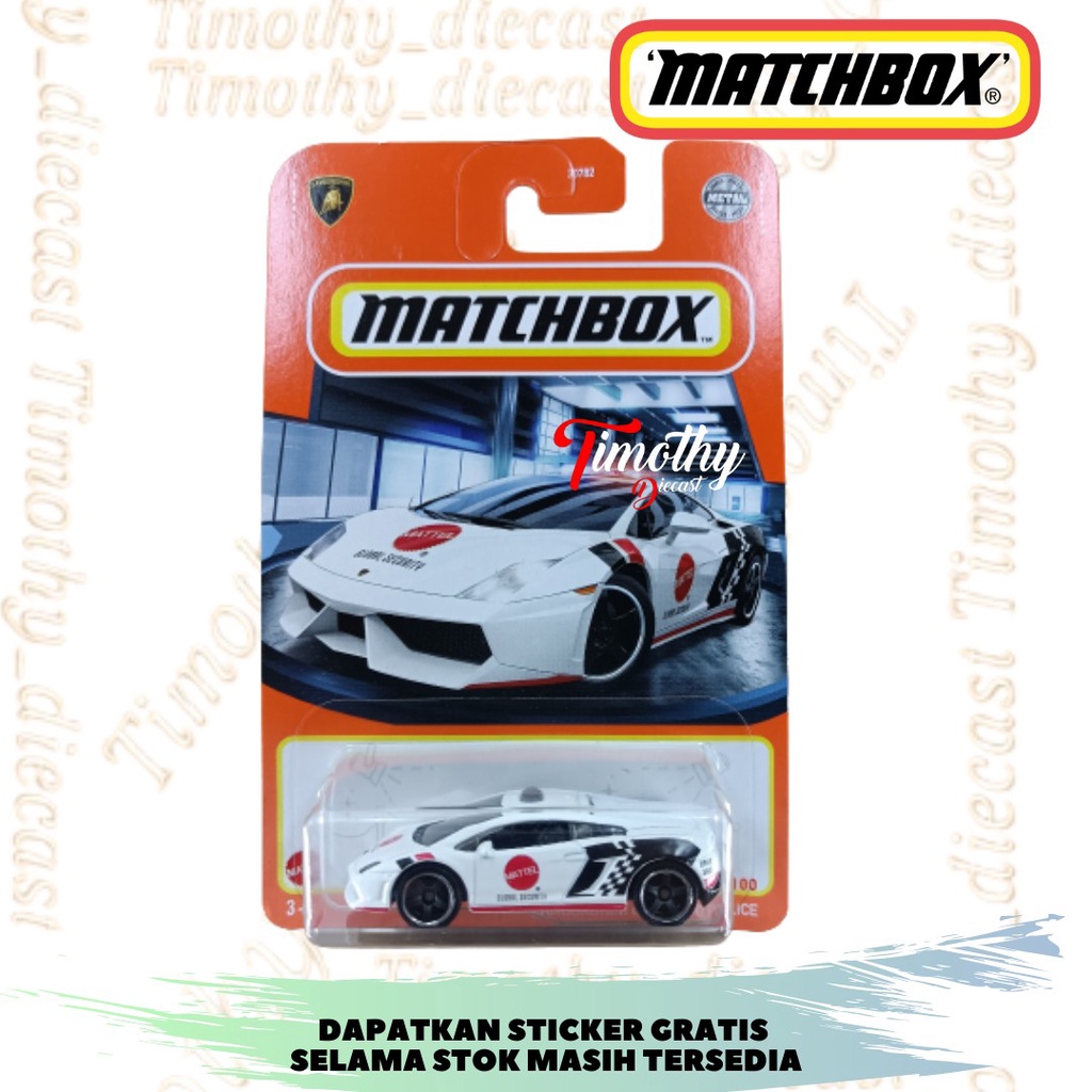 Jual MATCHBOX LAMBORGHINI GALLARDO POLICE MATTEL COLLECTOR EDITION ...