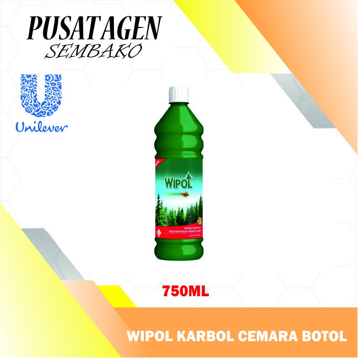 Jual WIPOL KARBOL CEMARA BOTOL 750 ML CAIRAN DISINFEKTAN PEMBERSIH ...