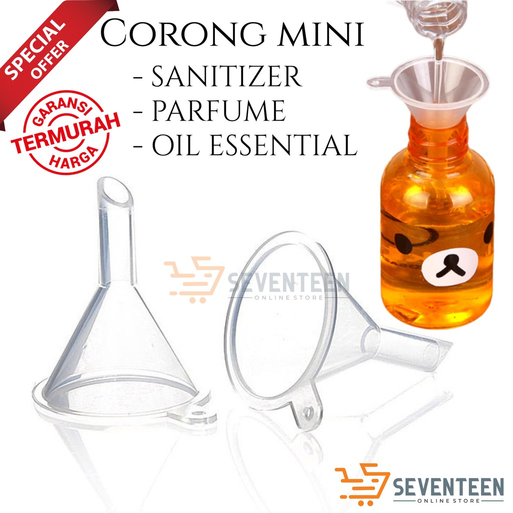 Jual CORONG MINI PLASTIK / CORONG PARFUME OIL ESSENTIAL / SMALL FUNNELS ...