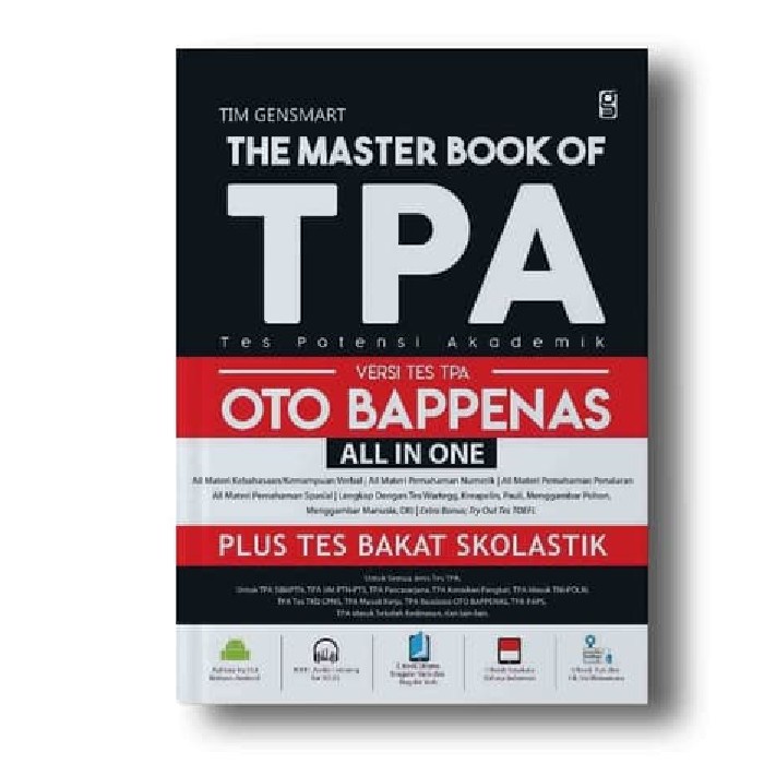 Jual BUKU THE MASTER BOOK OF TPA Versi Tes TPA OTO BAPPENAS all in on ...