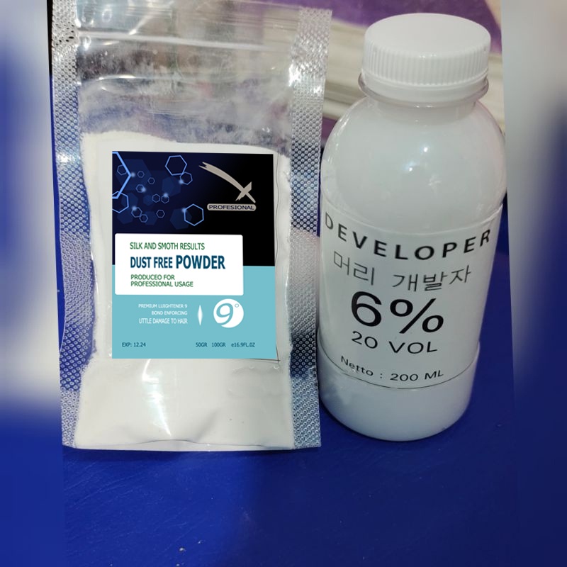 Jual Developer + Bleaching Rambut Korea DUST FREE POWDER level 9 ...