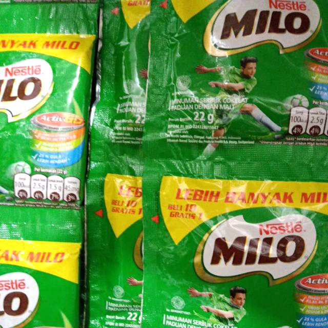 Jual MILO 1 Renceng / 1 Renteng (10 Sachet x 22gr) HARGA LEBIH MURAH ...