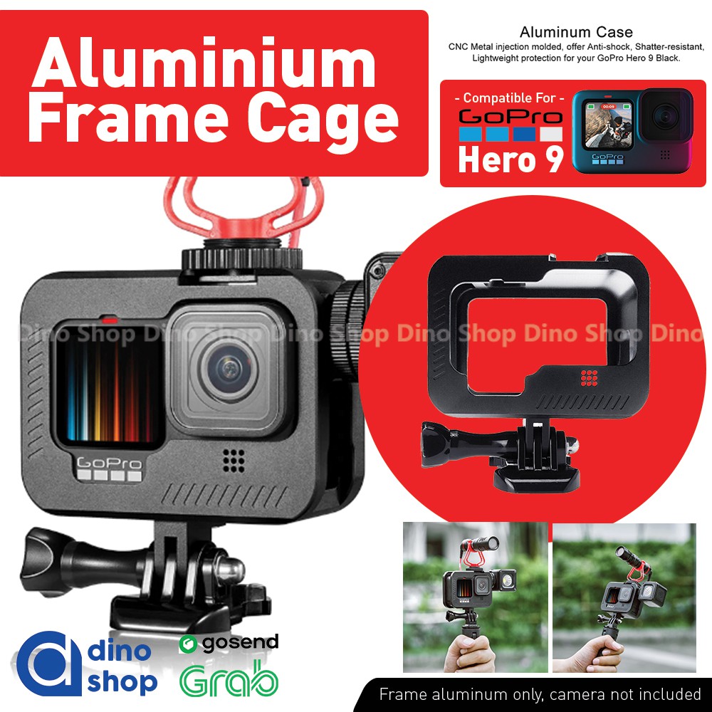 Jual Aluminium Case Metal Frame Cage GoPro Hero 9 Casing Protective ...
