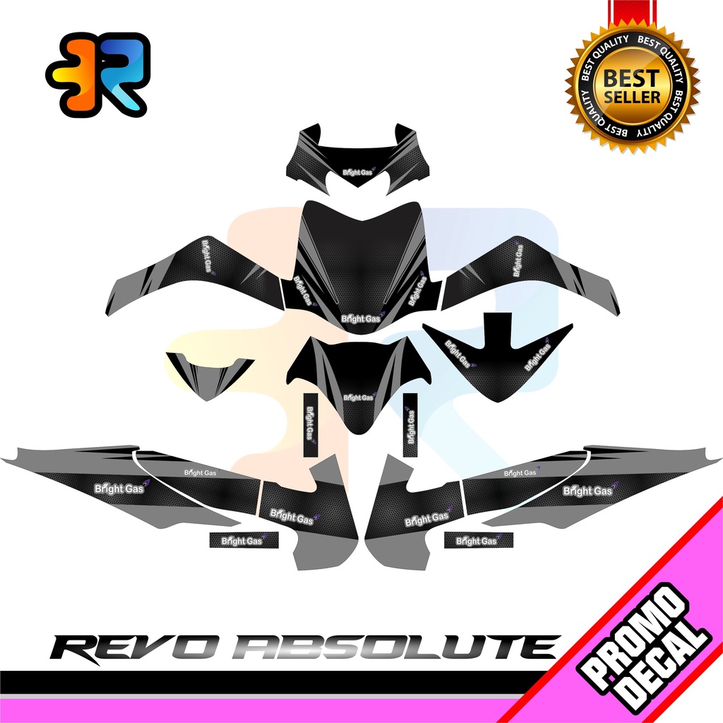 Jual Stiker Decal Motor Revo Absolute Desain Bright Gass Sticker Full ...